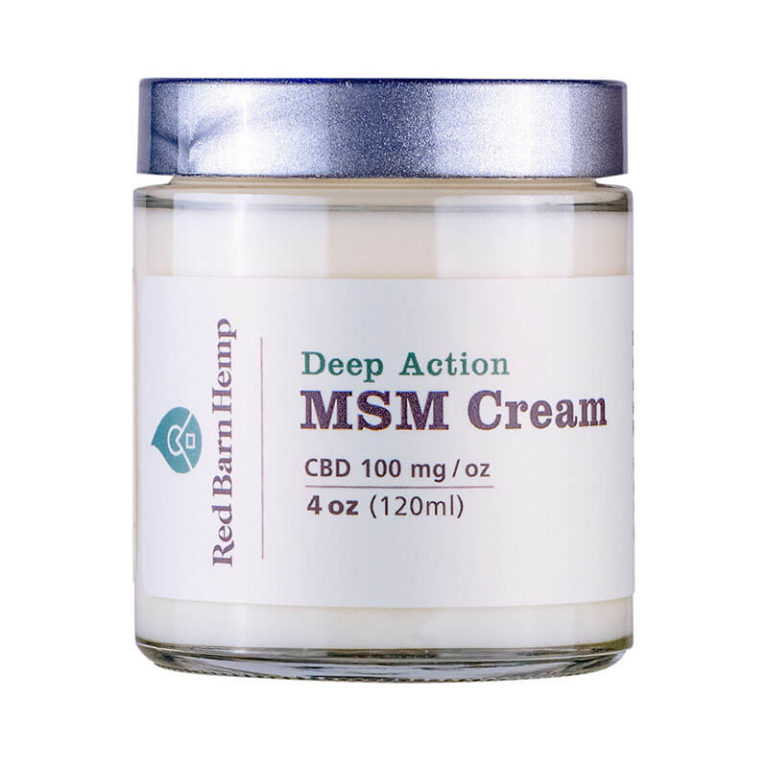 Whole Plant Hemp Oil MSM Cream - Red Barn Hemp Products